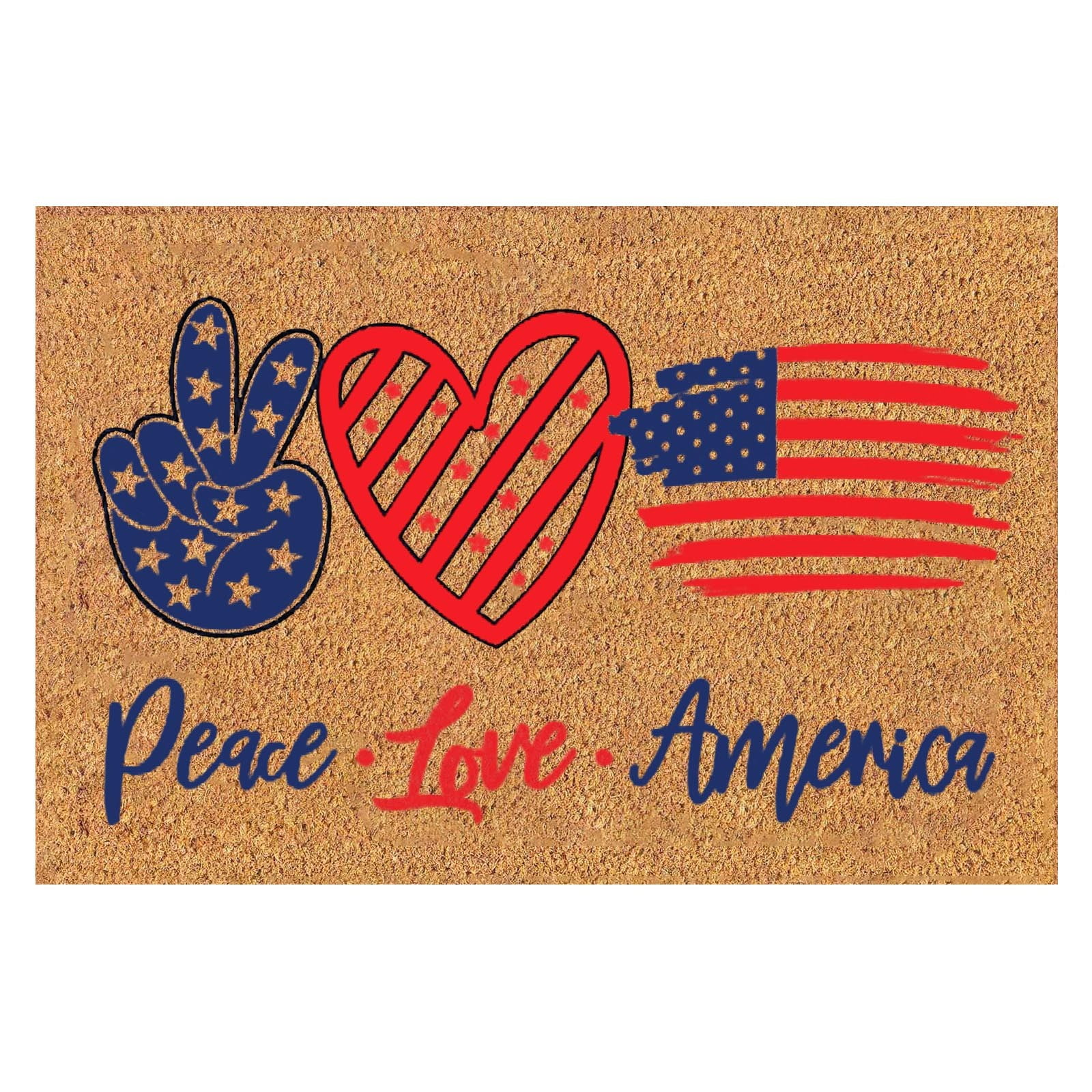 Polyester Carpet - American Flag Door Mat 4Th of July Independence Day ...