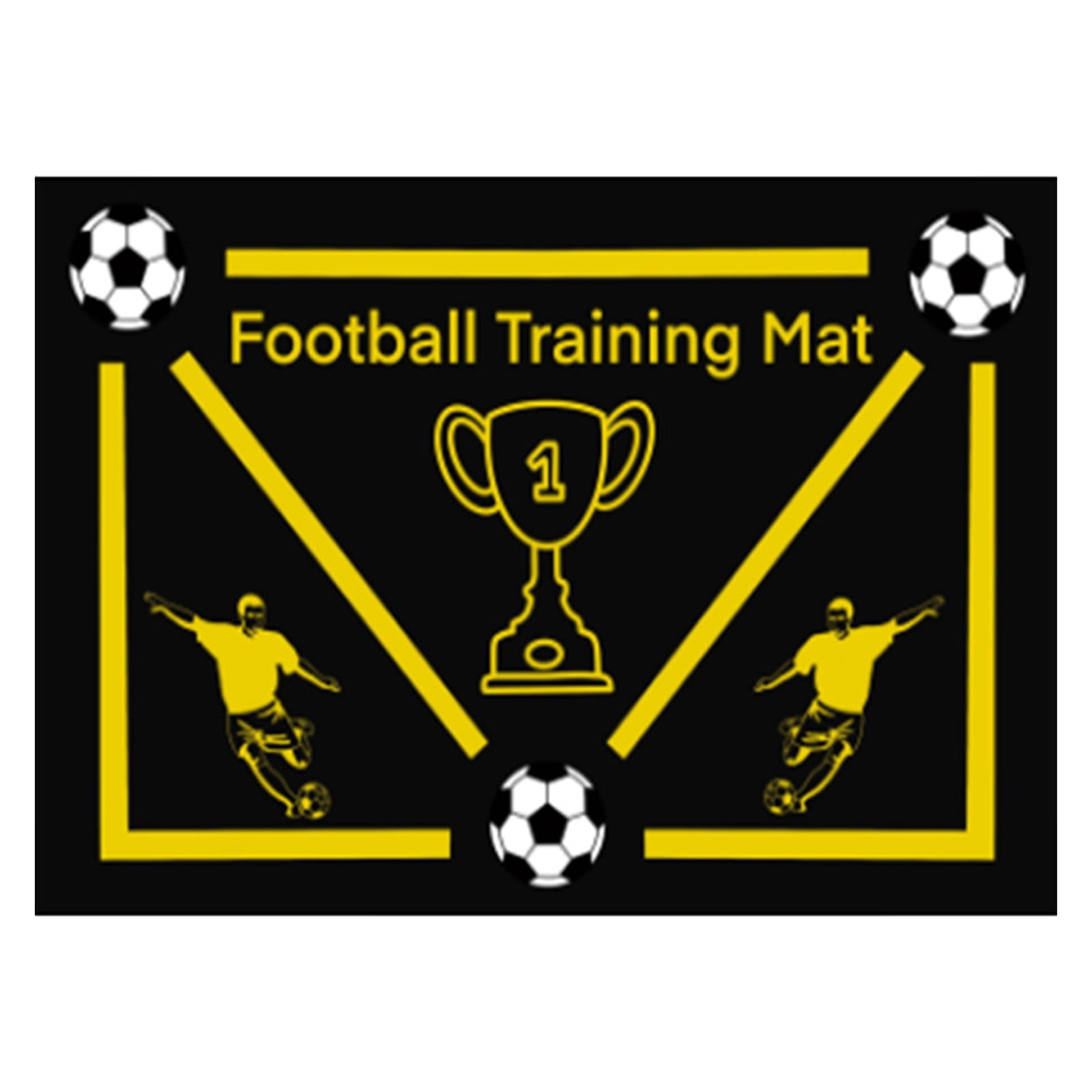 Polyester Carpet Football Footstep Training Non Slip Mat Home Mud ...