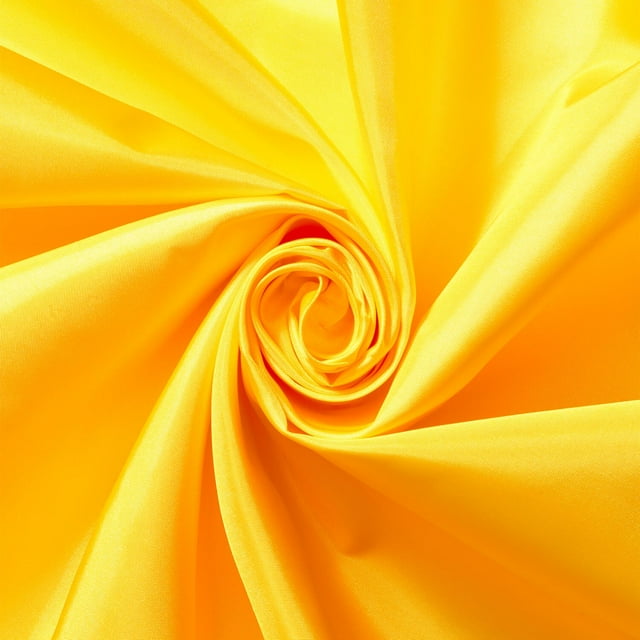 Polyester China Silk Lining Fabric 60" Wide Habutai By The Yard (Yellow ...