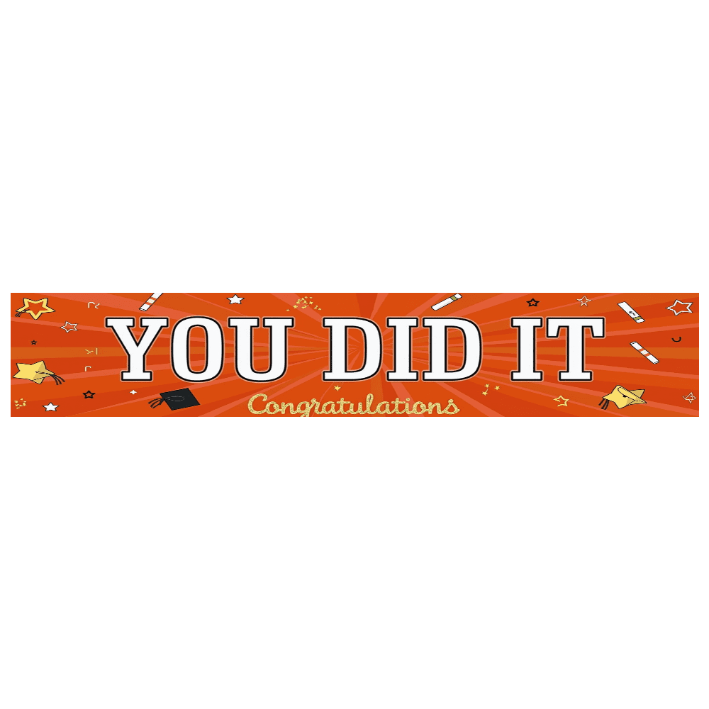 Polyester Congratulations Banner Decorative Event Photography Backdrop ...