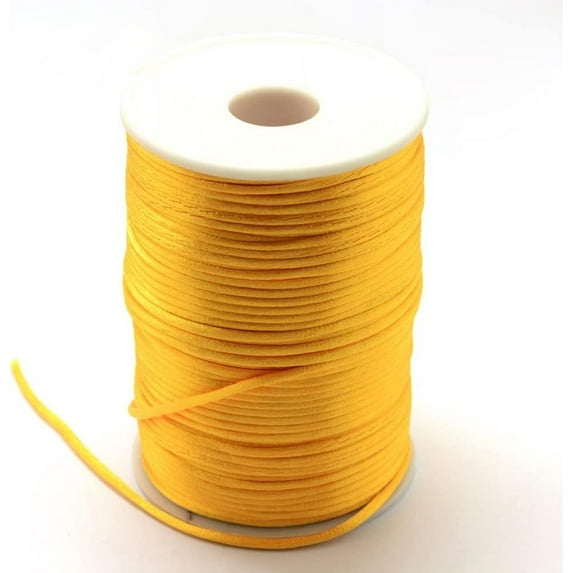 Polyester Cord Gold 1.5mm 109.36 Yards(100m)/Roll Making DIY - Walmart.com