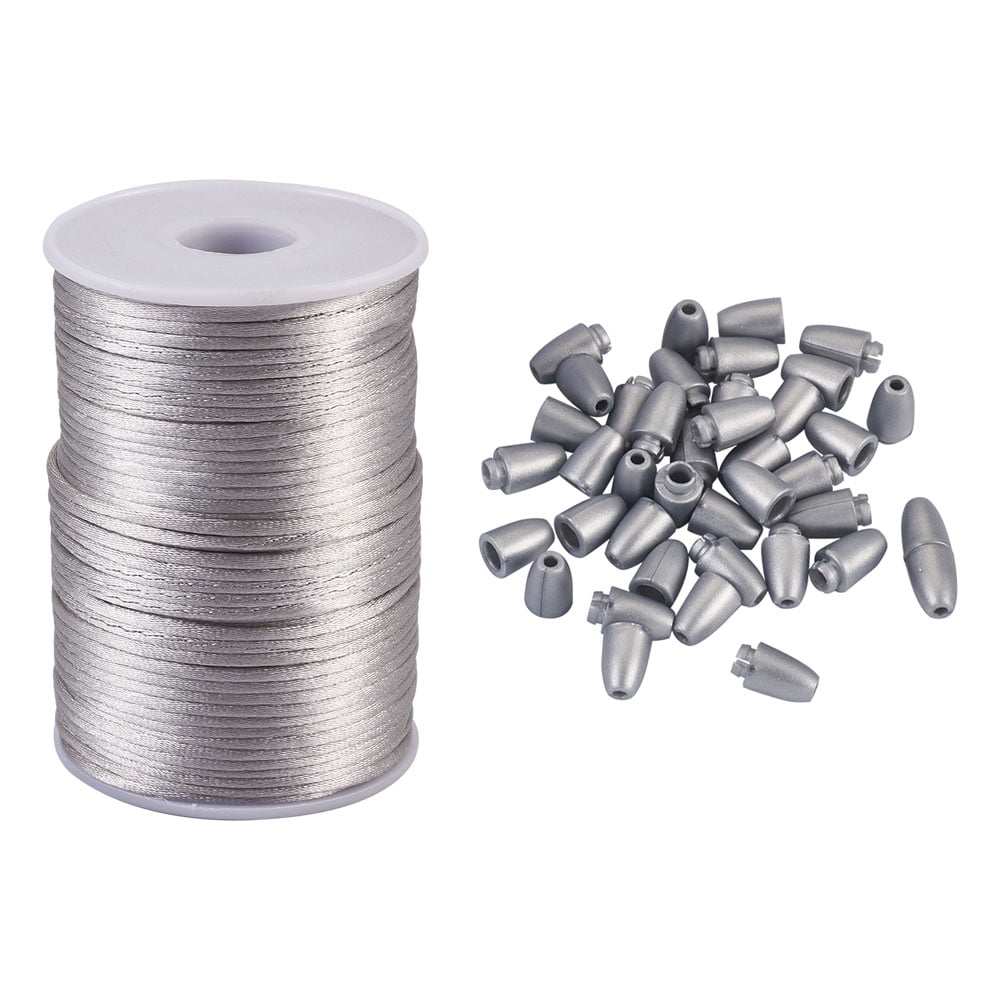 Polyester Cord Rattail Satin Cord with Spool for Beading Jewelry Making ...