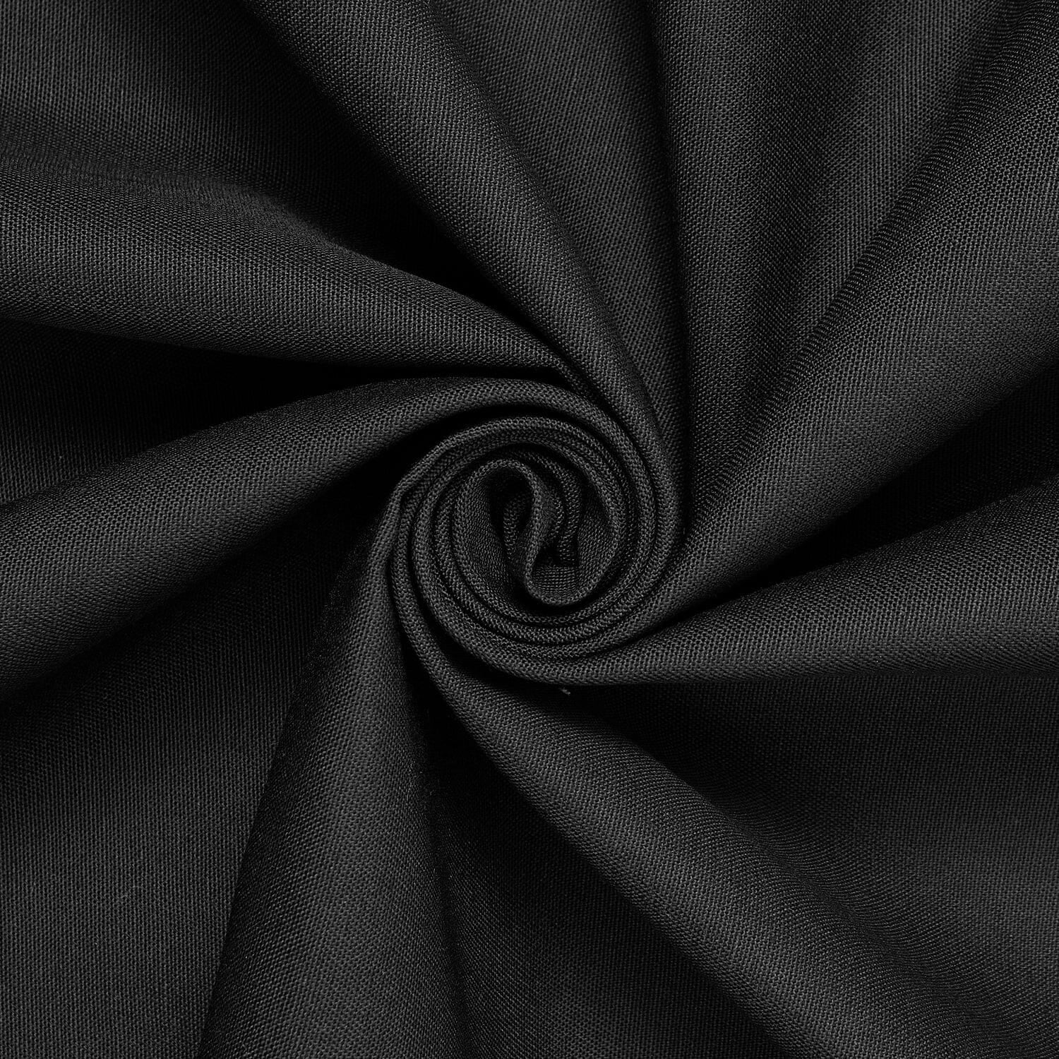 Polyester Cotton Twill 61" Wrinkle Resistant Fabric By The Yard - Black ...