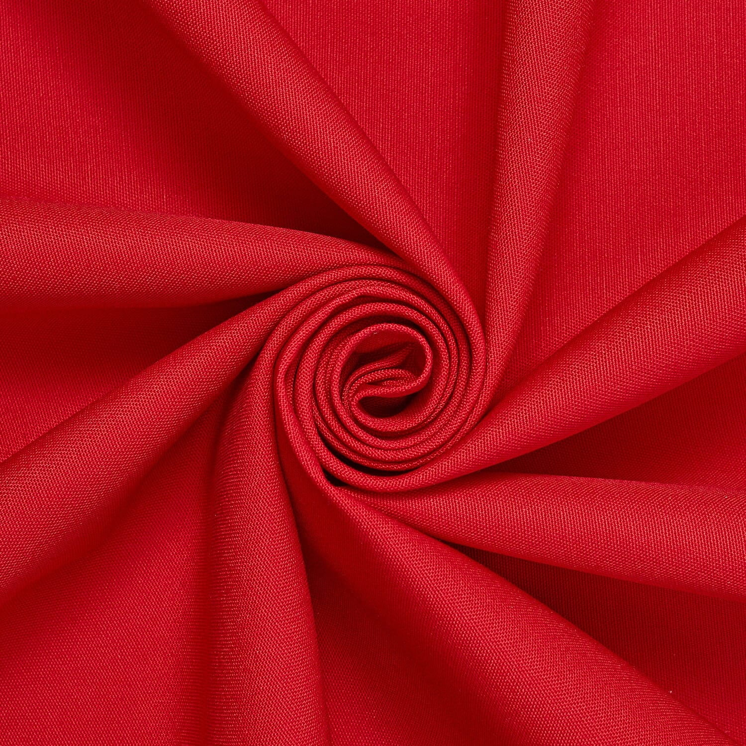 Polyester Cotton Twill 61" Wrinkle Resistant Fabric By The Yard - Red ...