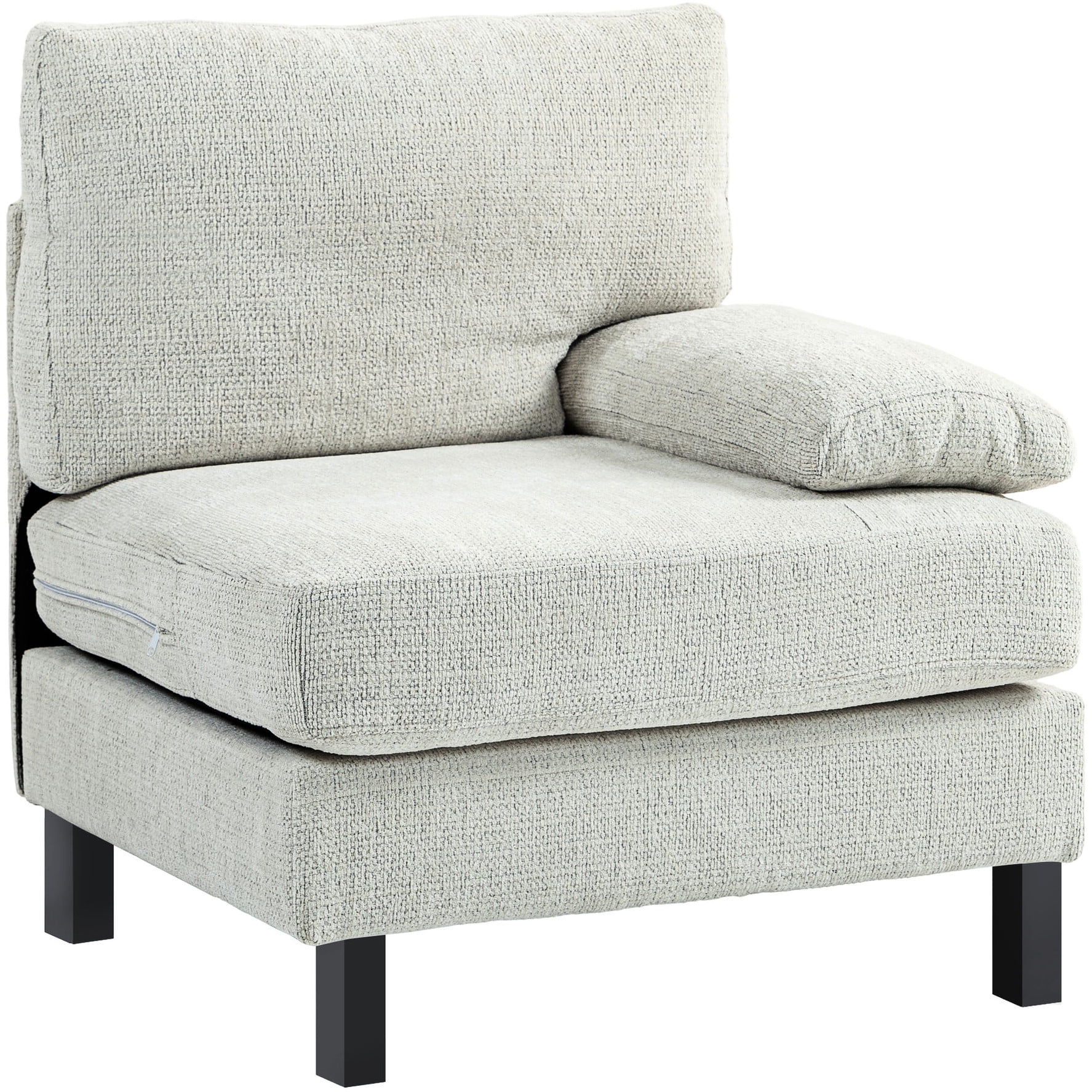 Polyester Cream White Modular Sofa Right Side Module - Create Various ...