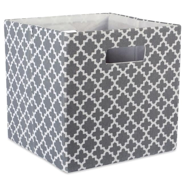 Polyester Cube Lattice Gray Square 11X11X11 inch - Walmart.com
