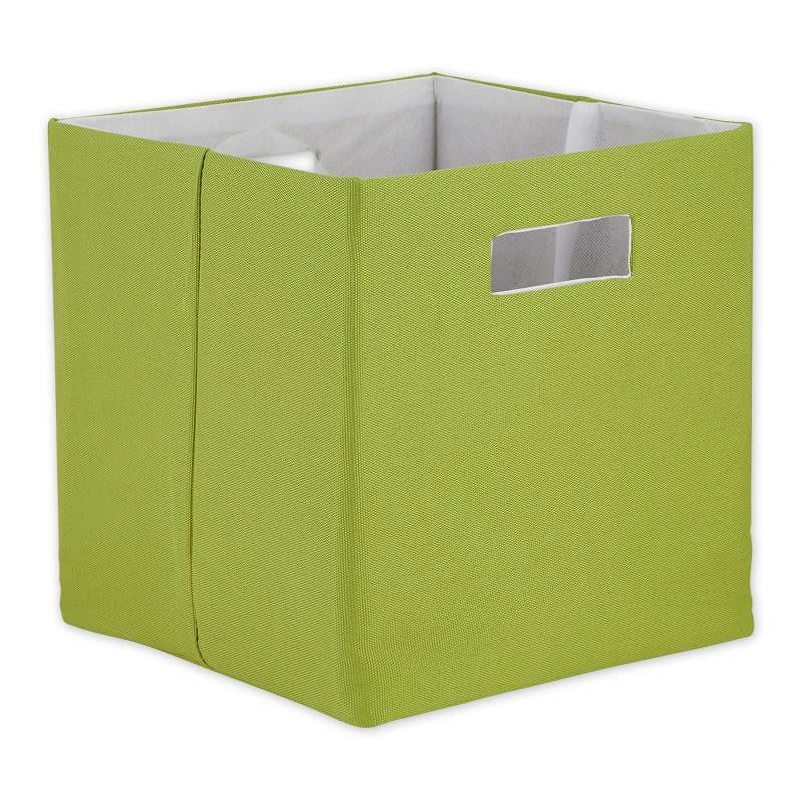 Polyester Cube Solid Avocado Square Green Fabric With Handles 11x11x11 ...