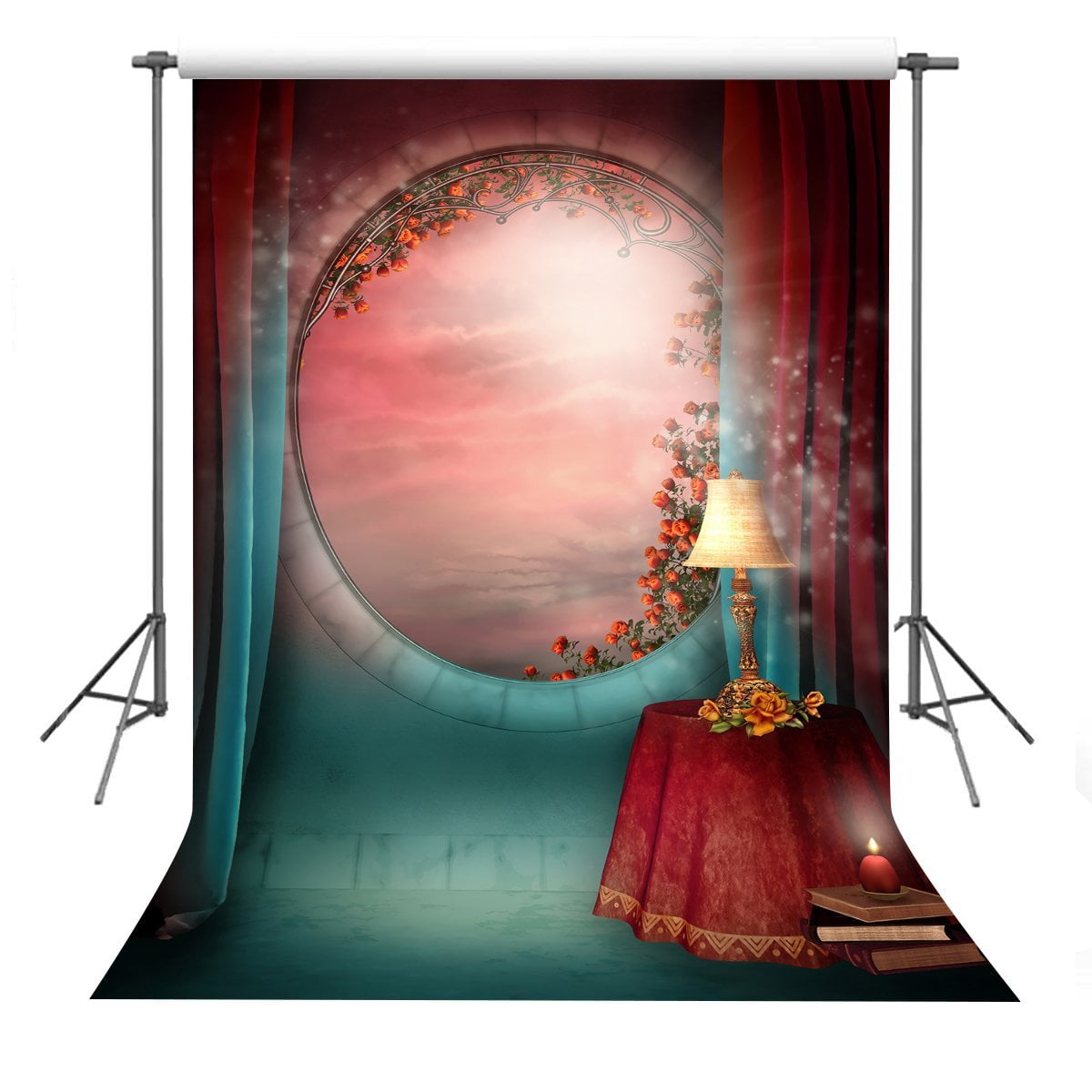 Polyester Fabric 5x7ft Fairy Tale Magic Mirror Photography Backdrop For ...
