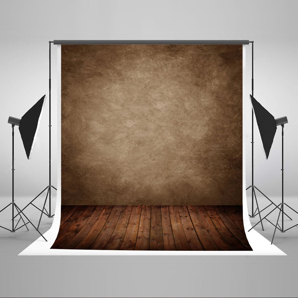 HelloDecor Polyester Fabric 7x5ft Rustic Barn Door Photography ...
