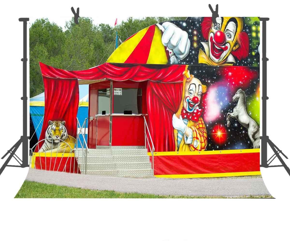 Polyester Fabric 7x5ft Clown Circus Photography Backdrop Studio Photo ...