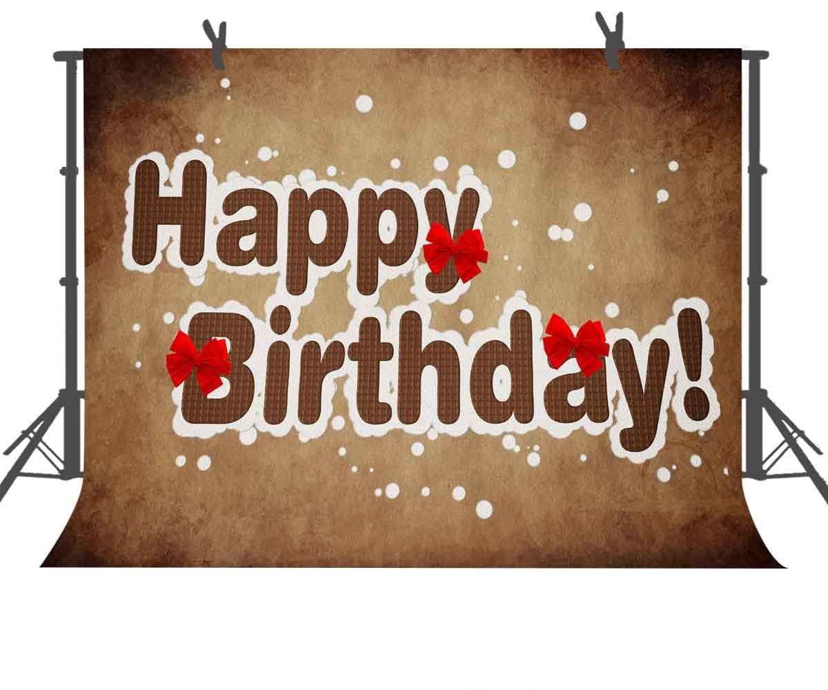 Polyester Fabric 7x5ft Happy Birthday Photography Backdrop Studio ...