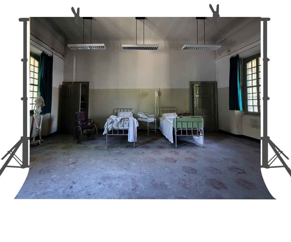 Polyester Fabric 7x5ft Simple Hospital Laboratory Photography Backdrop ...