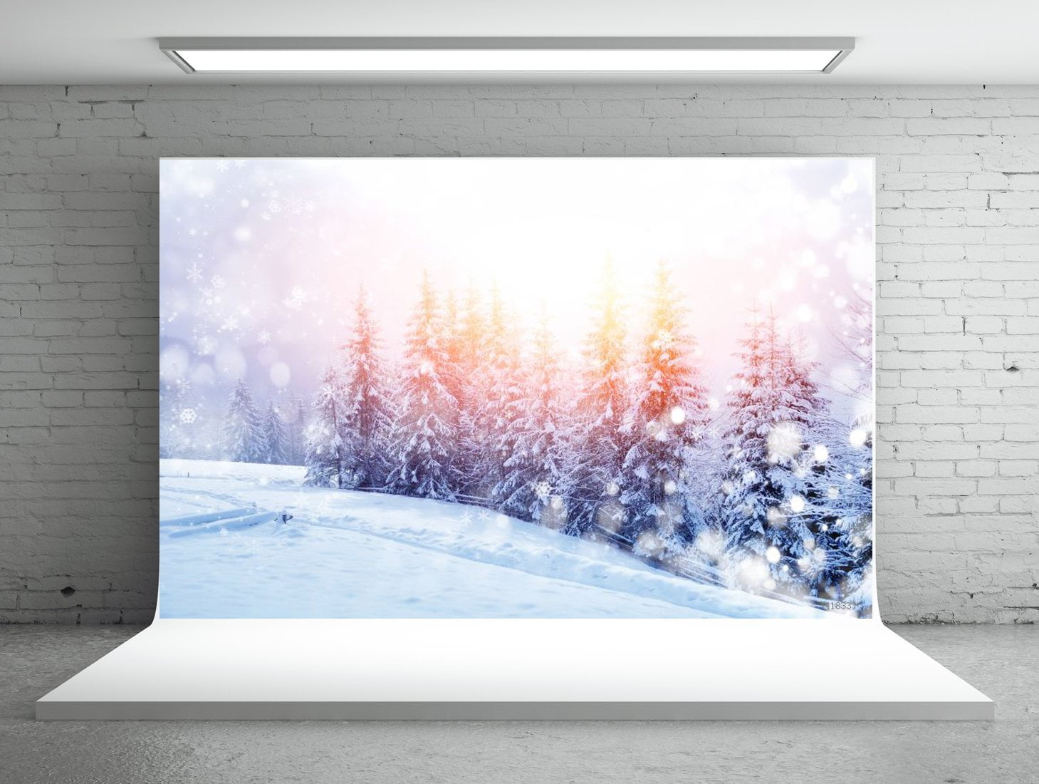 Polyester Fabric 7x5ft Tree Backdrops Christmas Snowy Photography ...