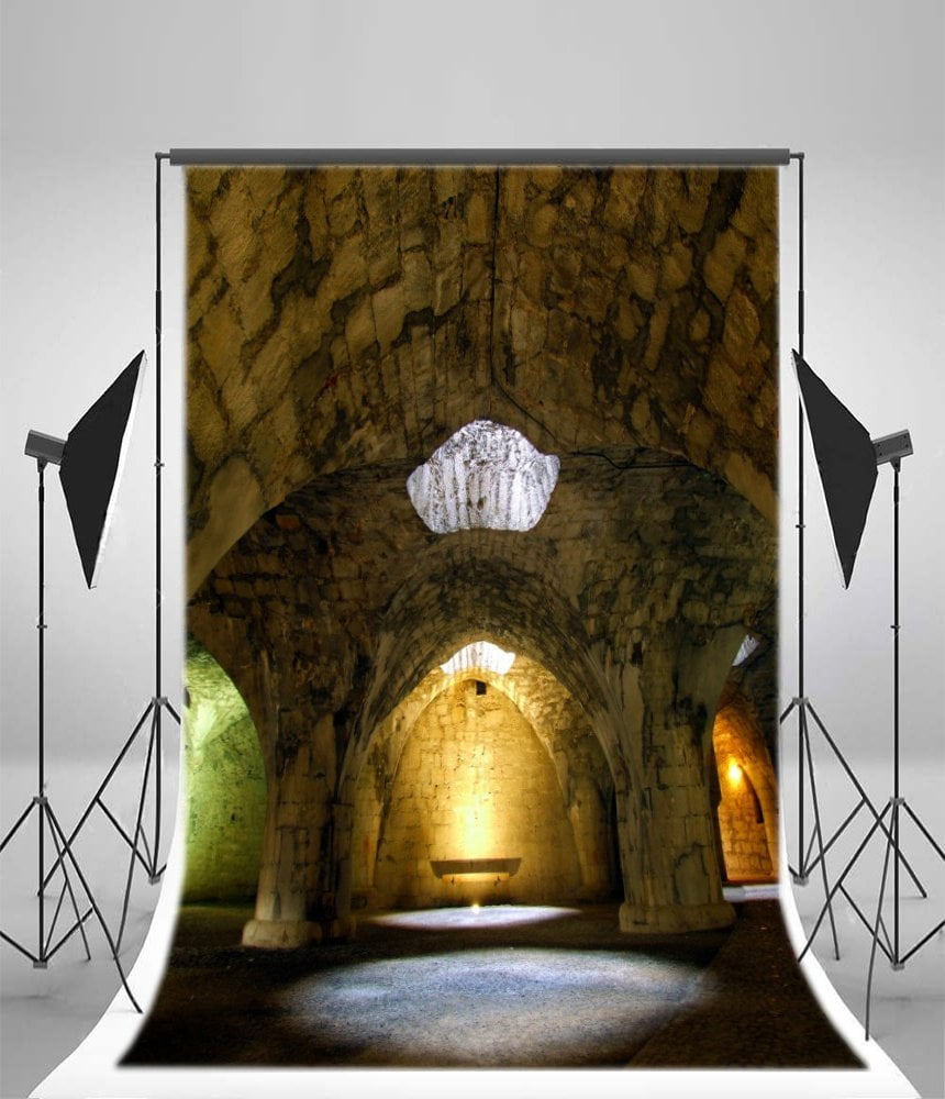 Polyester Fabric Ancient Building Backdrop 5x7ft Photography Backdrop ...