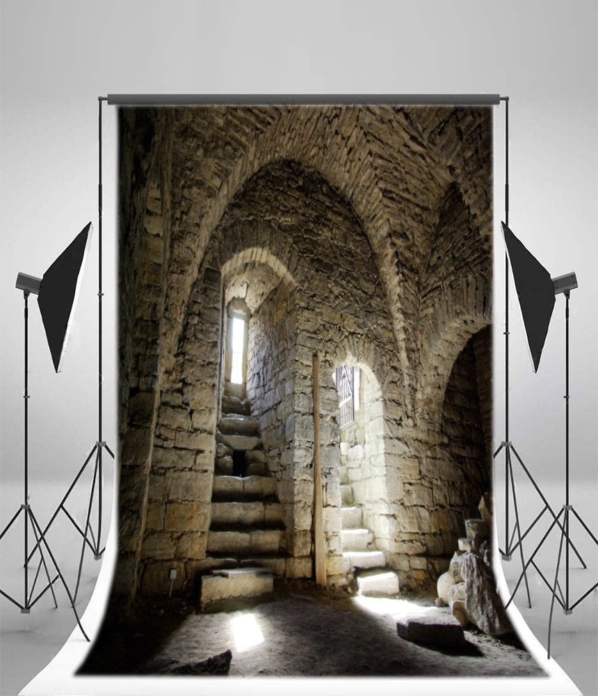 Polyester Fabric Ancient Building Backdrop 5x7ft Photography Backdrop ...