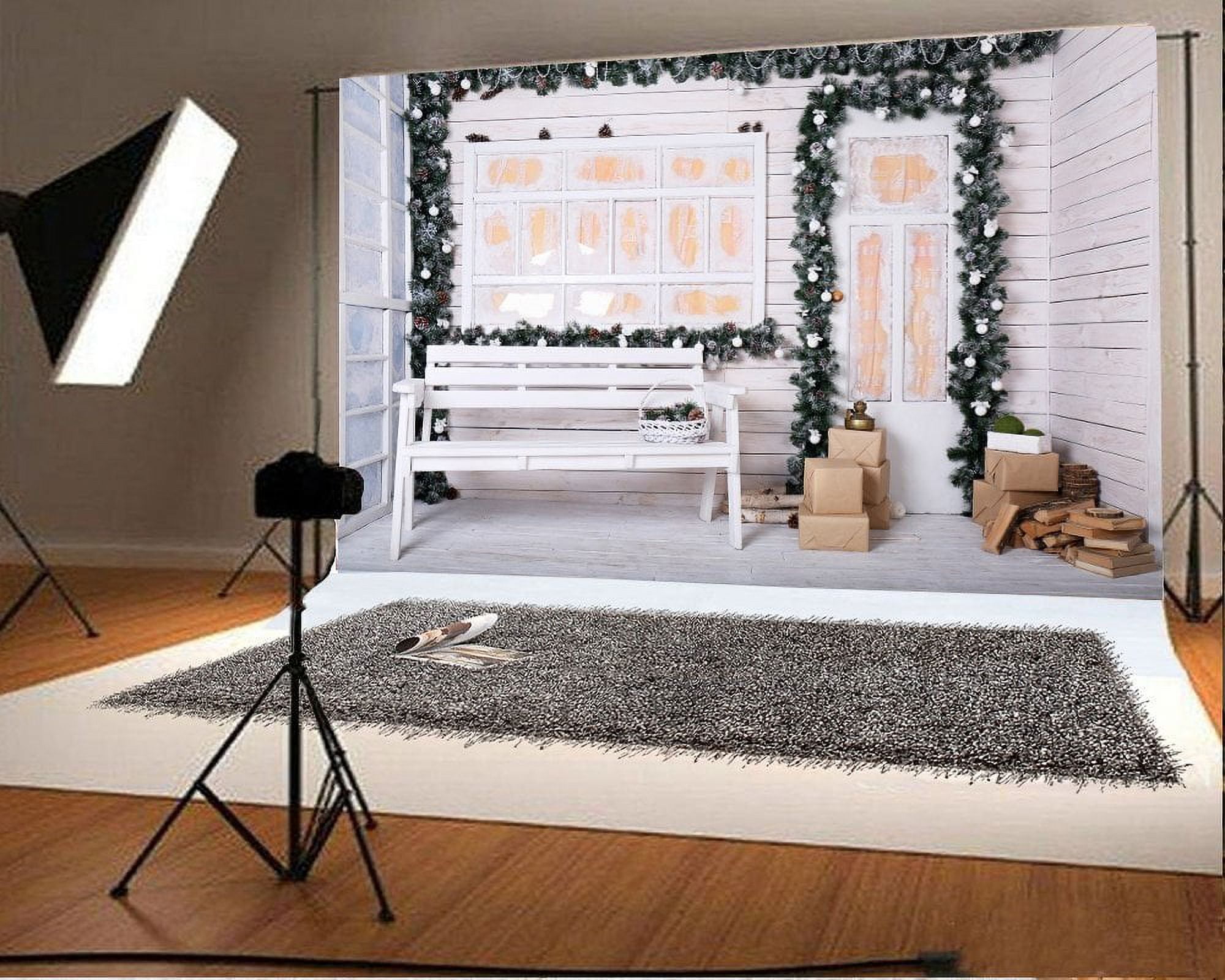 Polyester Fabric Christmas Decoration Backdrop 7x5ft Photography ...