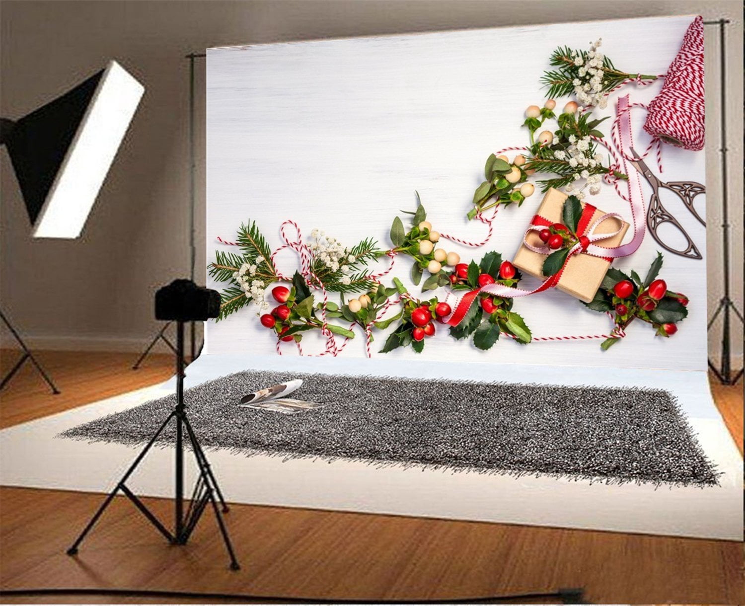 Polyester Fabric Christmas Decoration Backdrop 7x5ft Photography ...