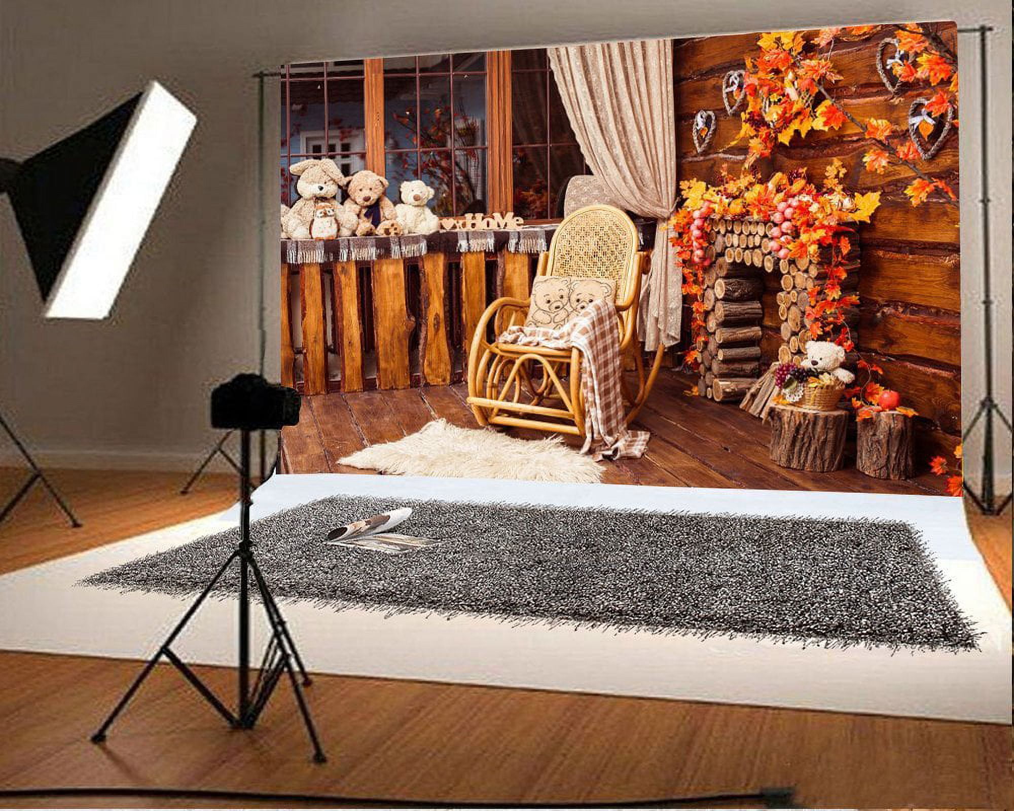 Polyester Fabric Cozy Home Backdrop 7x5ft Photography Backdrop Room ...