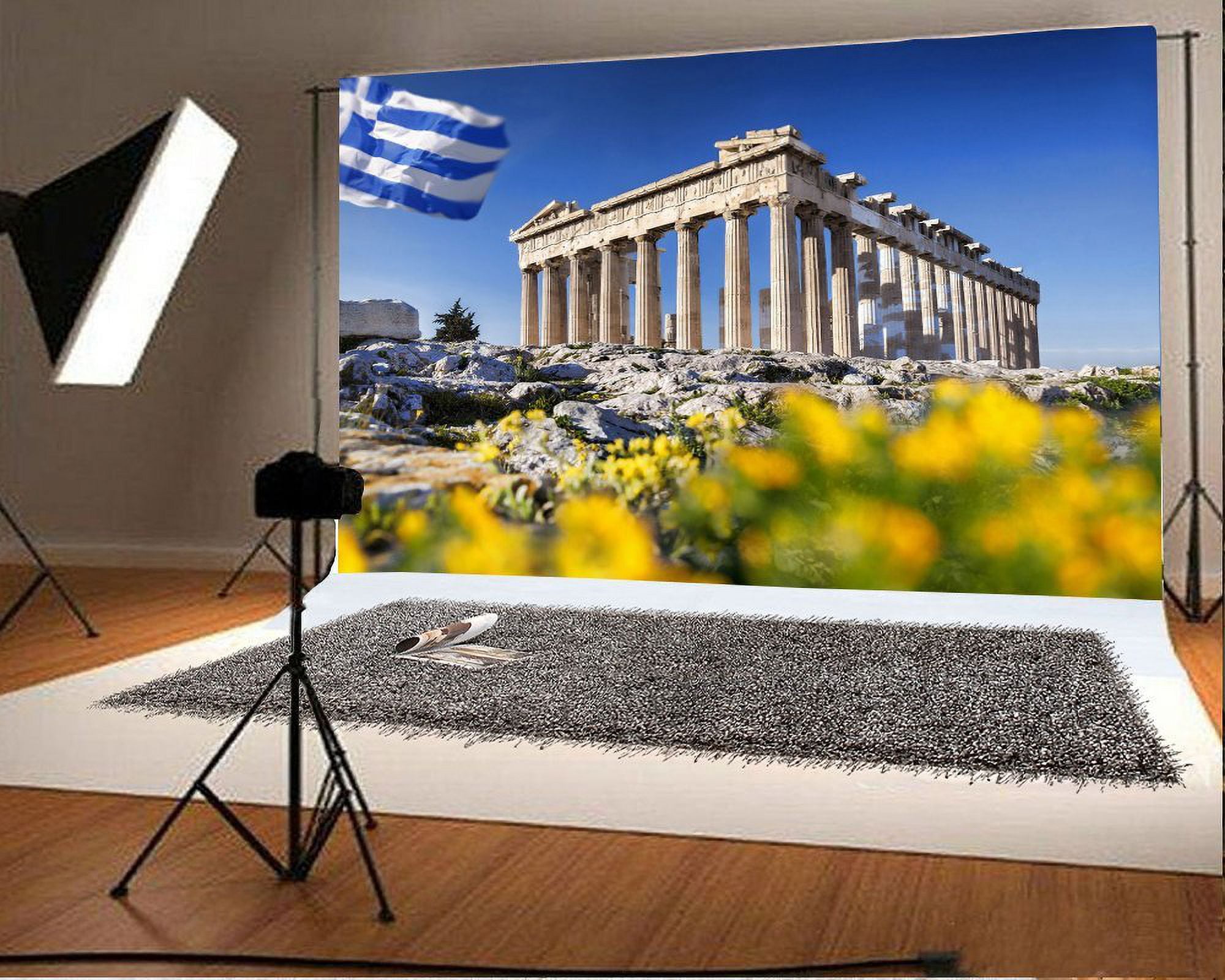 Polyester Fabric Parthenon Backdrop 7x5ft Photography Backdrop Athens ...