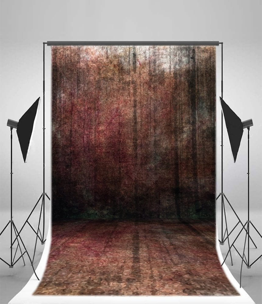 Polyester Fabric Photography Backdrop 5x7ft Grunge Texture Wall Ground ...
