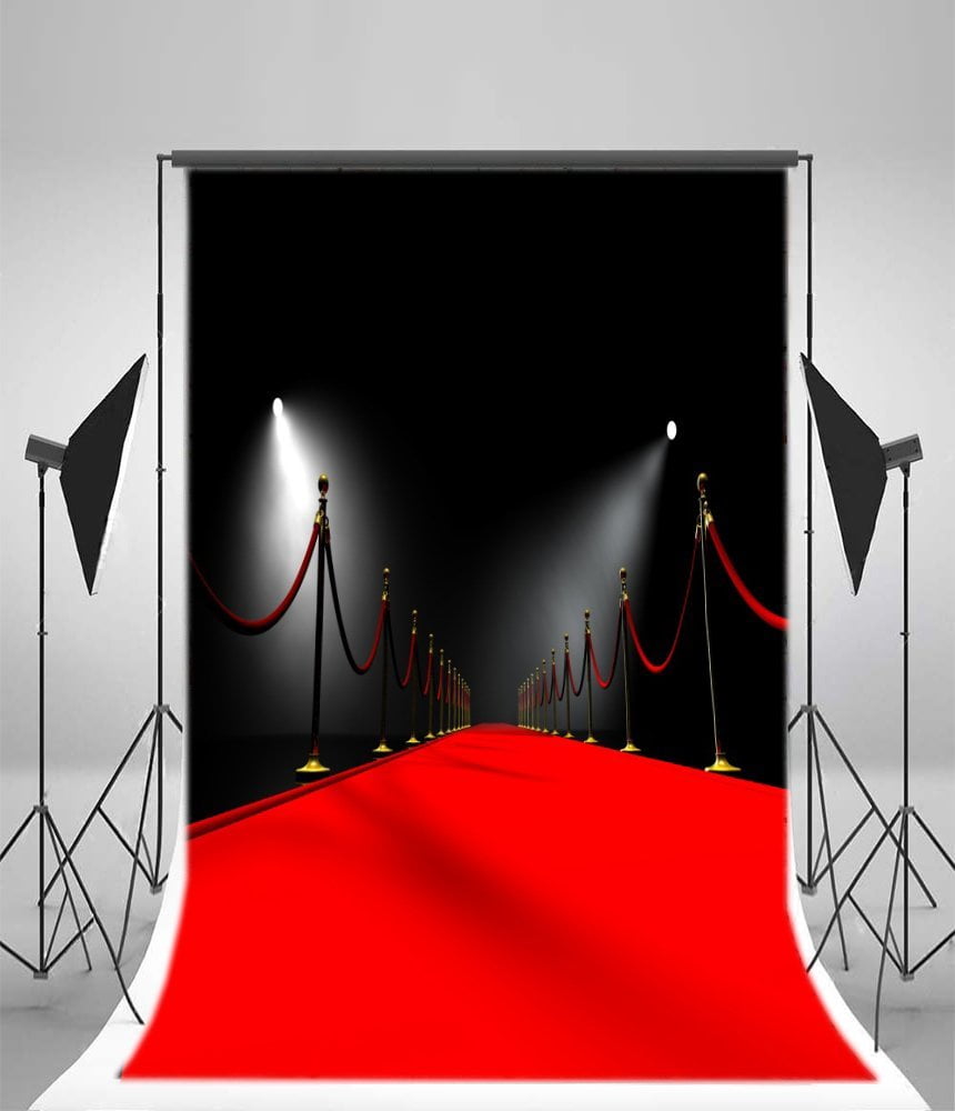 Polyester Fabric Red Carpet Backdrop 5x7ft Photography Backdrop Stage ...