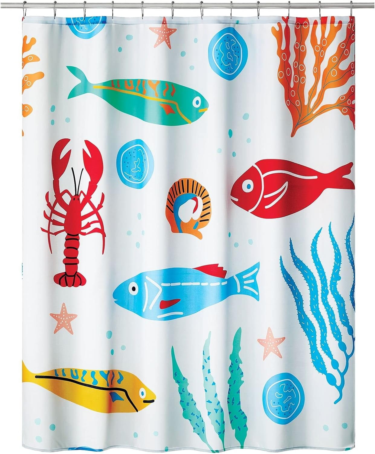 Polyester Fabric Under The Sea Ocean Print Shower Curtain with ...