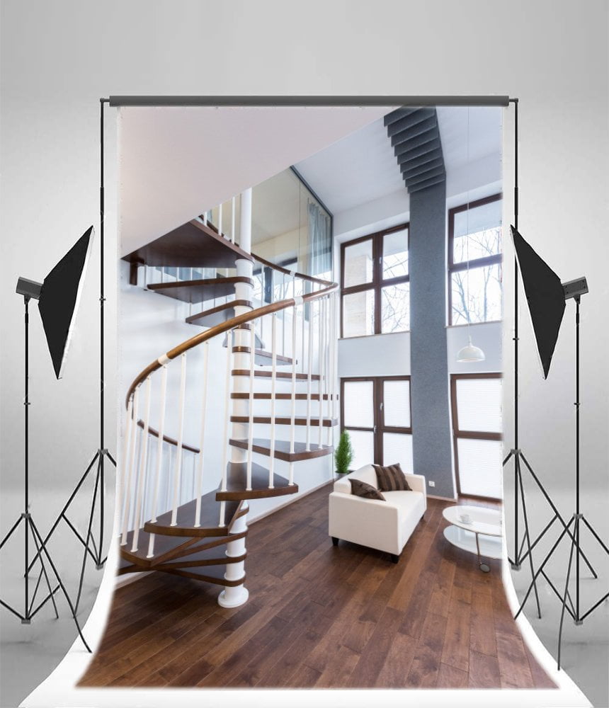 Polyester Fabric Spiral Staircase Backdrop 5x7ft Photography Backdrop ...