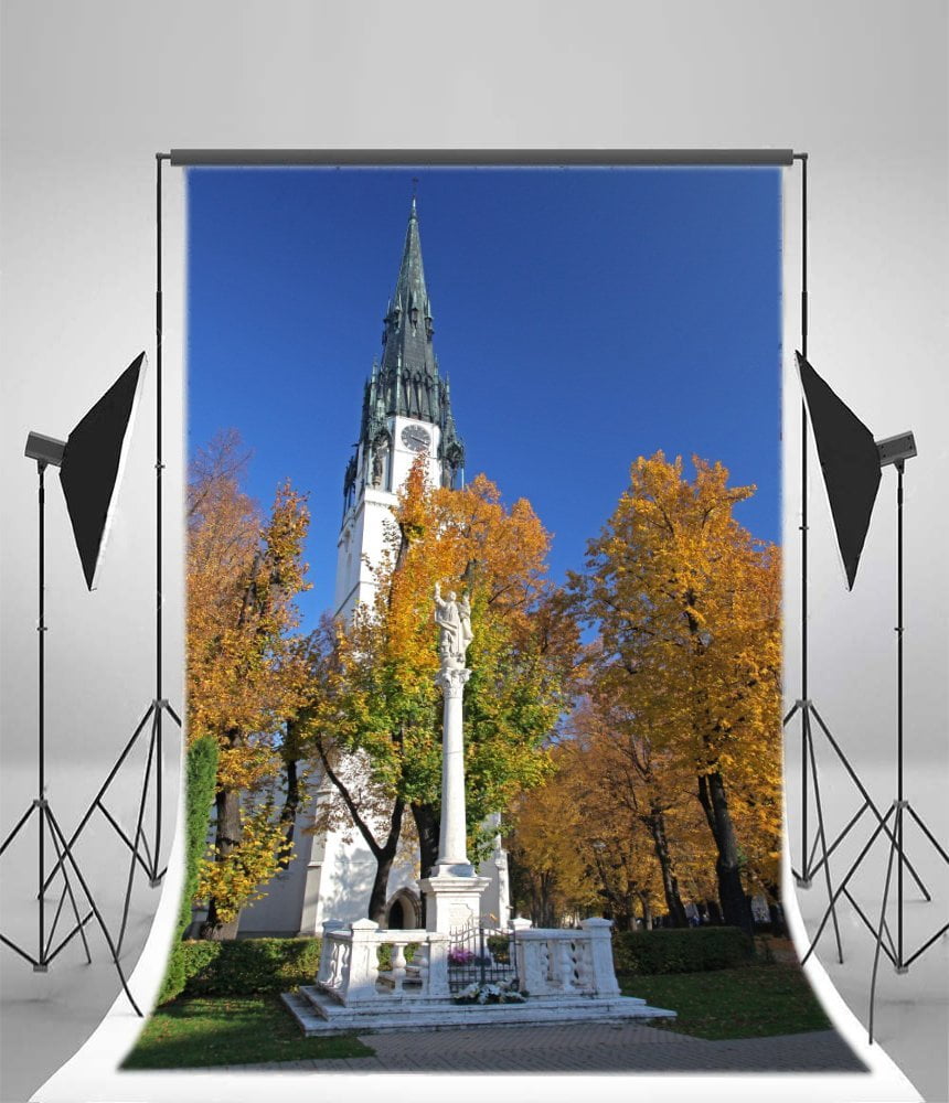 Polyester Fabric Statue Backdrop 5x7ft Photography Backdrop Church ...