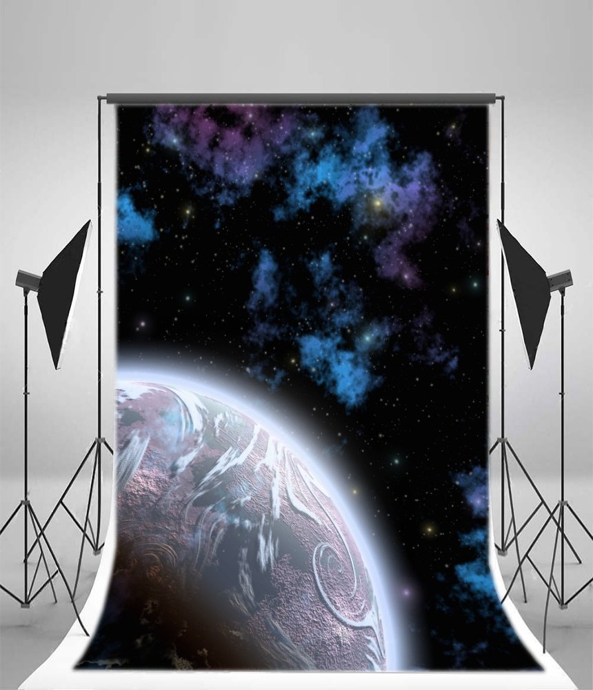 Polyester Fabric Universe Backdrop 5x7ft Photography Backdrop Planet ...