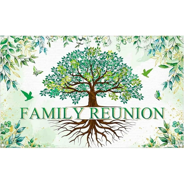 Polyester Family Reunion Backdrop Family Tree Members Photography ...