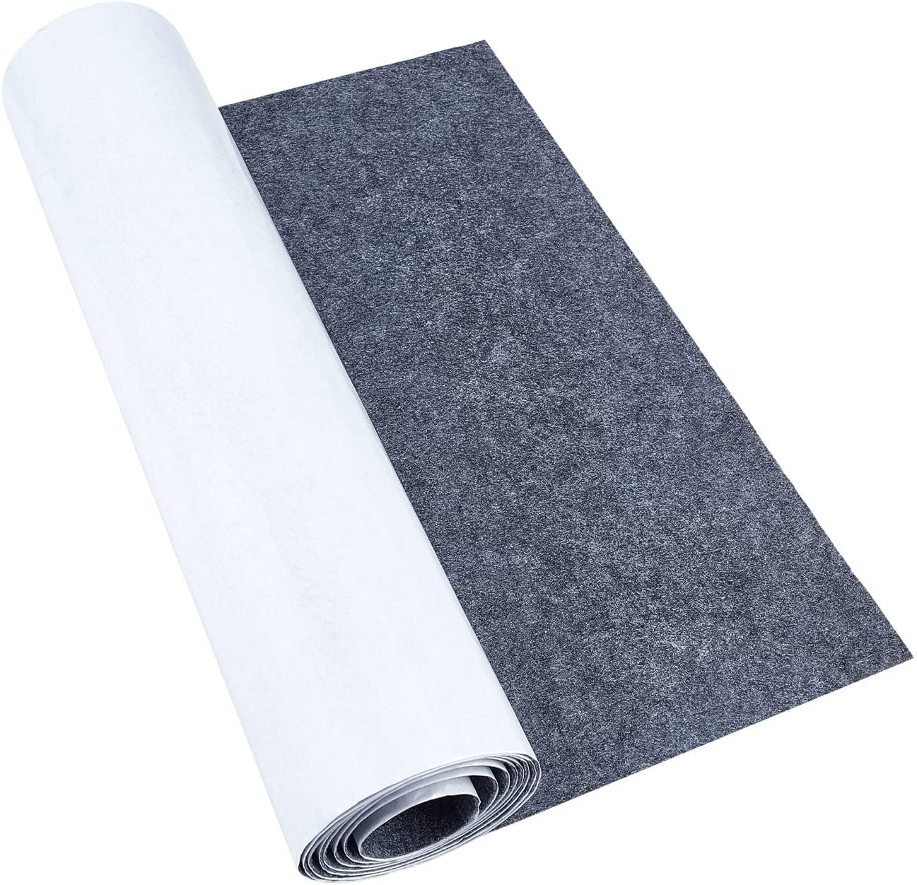 Polyester Felt Sticker Self Adhesive Fabric Rectangle Black 40x0.1cm 2m ...