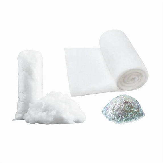 Polyester Fiber Fill Batting Sheet with Iridescent Flakes Craft Supply ...