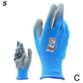 Polyester Latex Children's Work Gloves, Safety Protection for Kids DIY ...