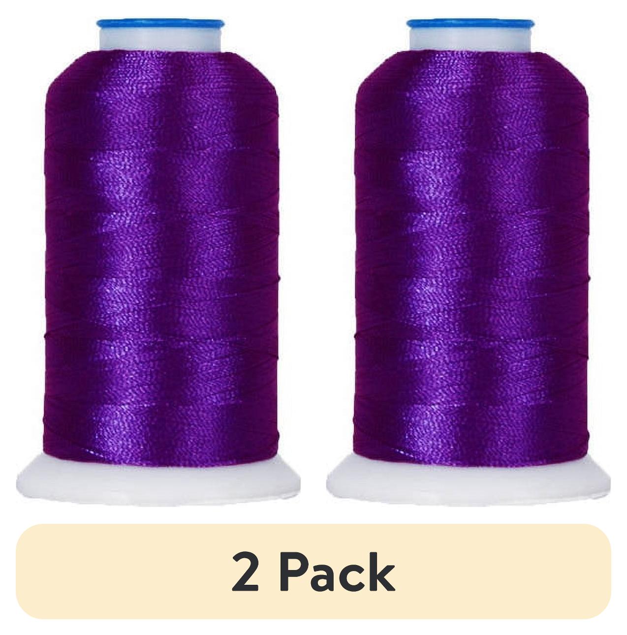 (2 pack) Polyester Machine Embroidery Thread by Threadart - No. 259 - Grape - 1000M - 220 Colors ...