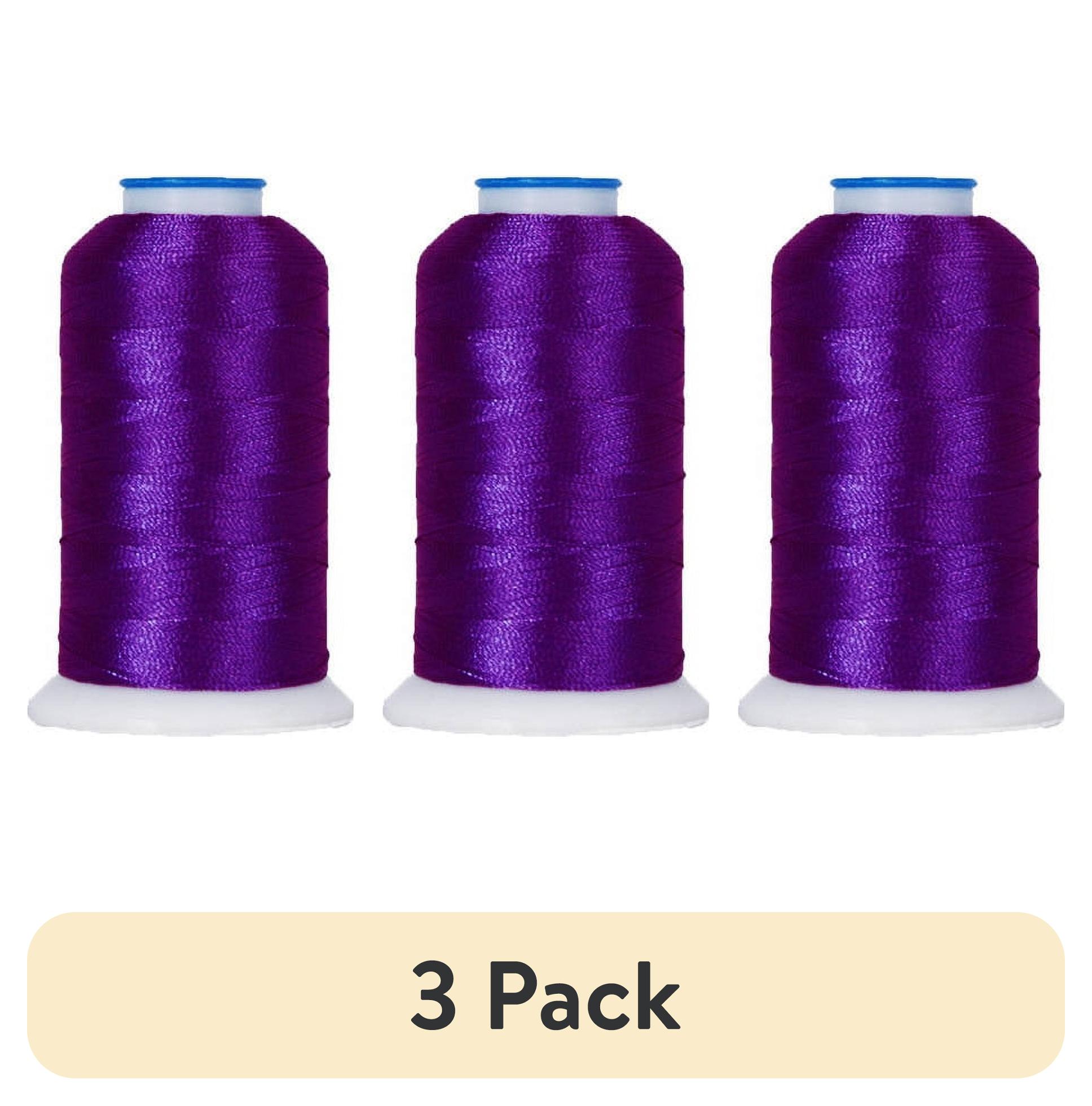 (3 pack) Polyester Machine Embroidery Thread by Threadart - No. 259 - Grape - 1000M - 220 Colors ...