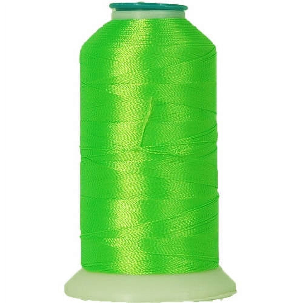 Threadart Polyester Machine Embroidery Thread, Neon Green, 1000M, 40wt ...