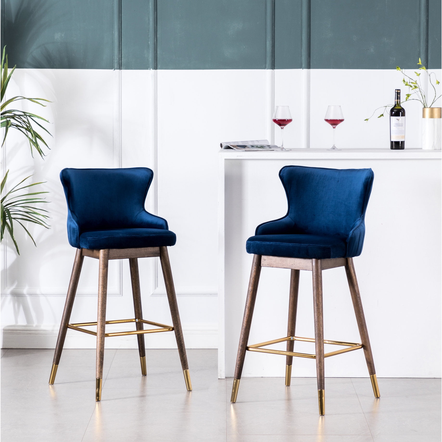 Polyester Material - Mid-century Inspired Design - Bar Seating ...