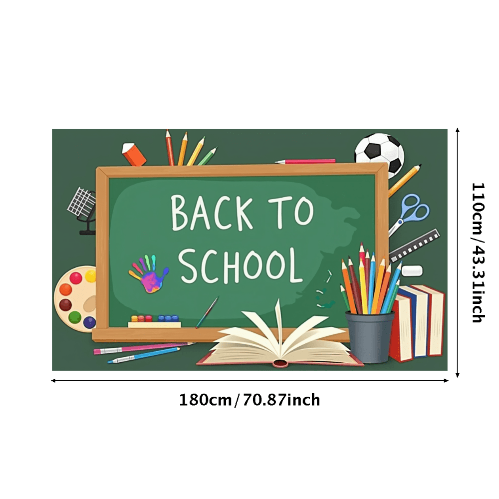 Polyester Material School Banner Educational Backdrop Decorative Design ...