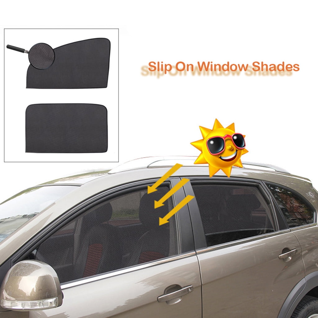 Polyester Mesh Magnetic Car Sunshade, Universal 4Pcs/Set, Lightweight ...