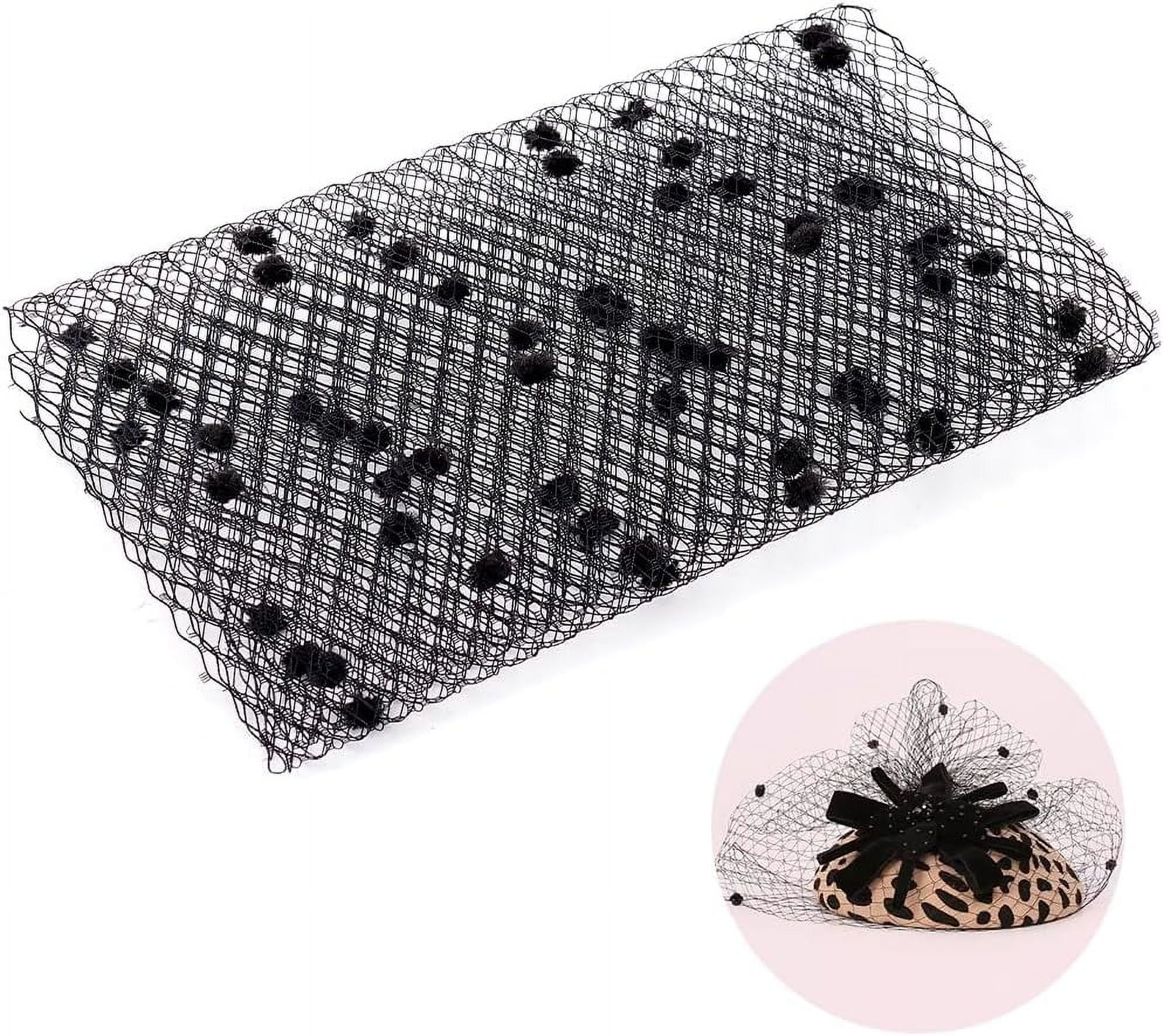 Polyester Mesh Tulle Fabric with Small Ball Lace for DIY Bride's ...