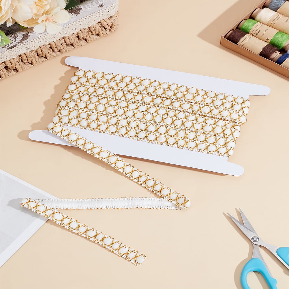 Polyester Metallic Lace Ribbon for Curtain Clothes Decoration with ...