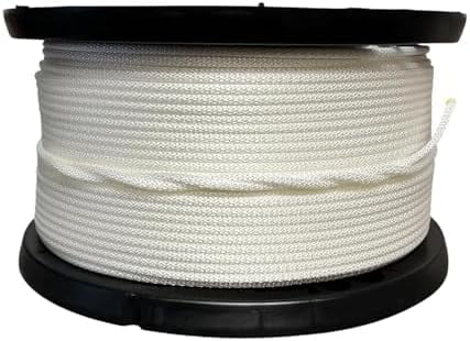 Polyester Nylon Rope White /4" 1000 ft Polyester Braided White- All ...