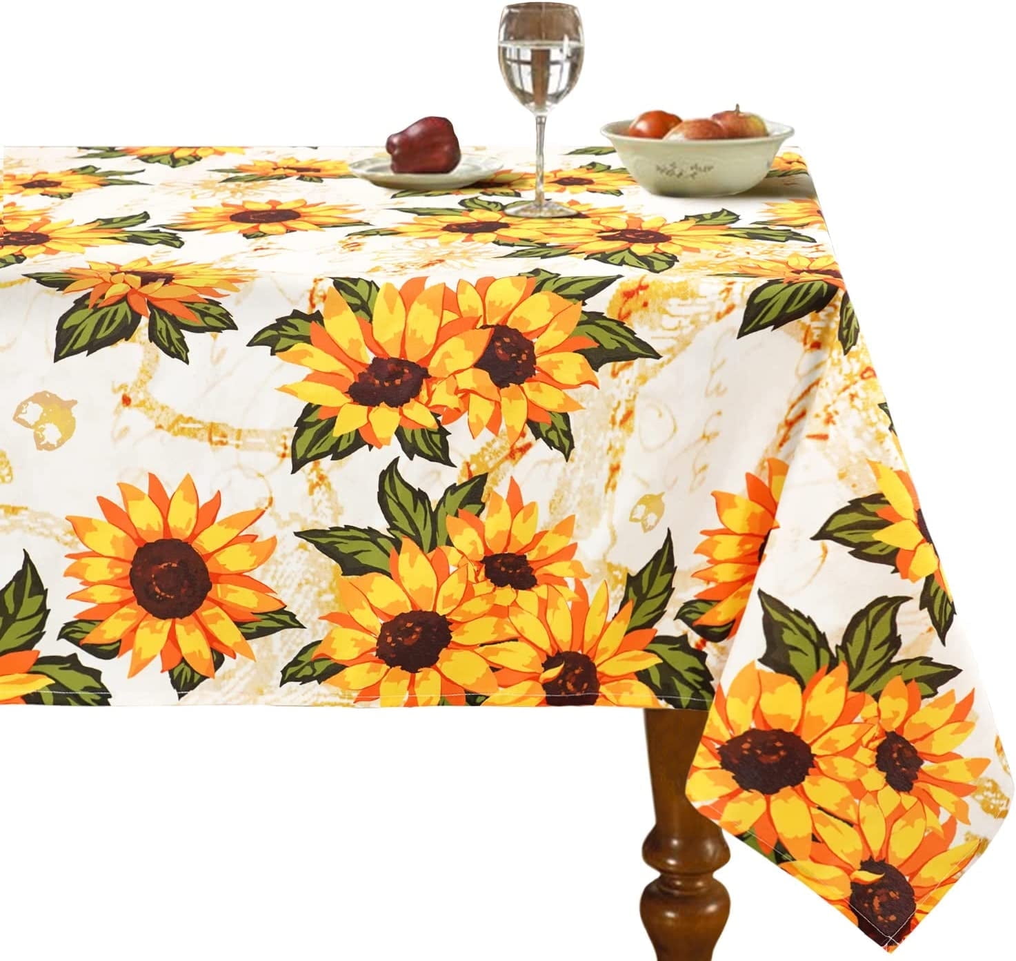 Polyester Oblong/Rectangle 60 x 84 Inch Waterproof Resuable Washable ...