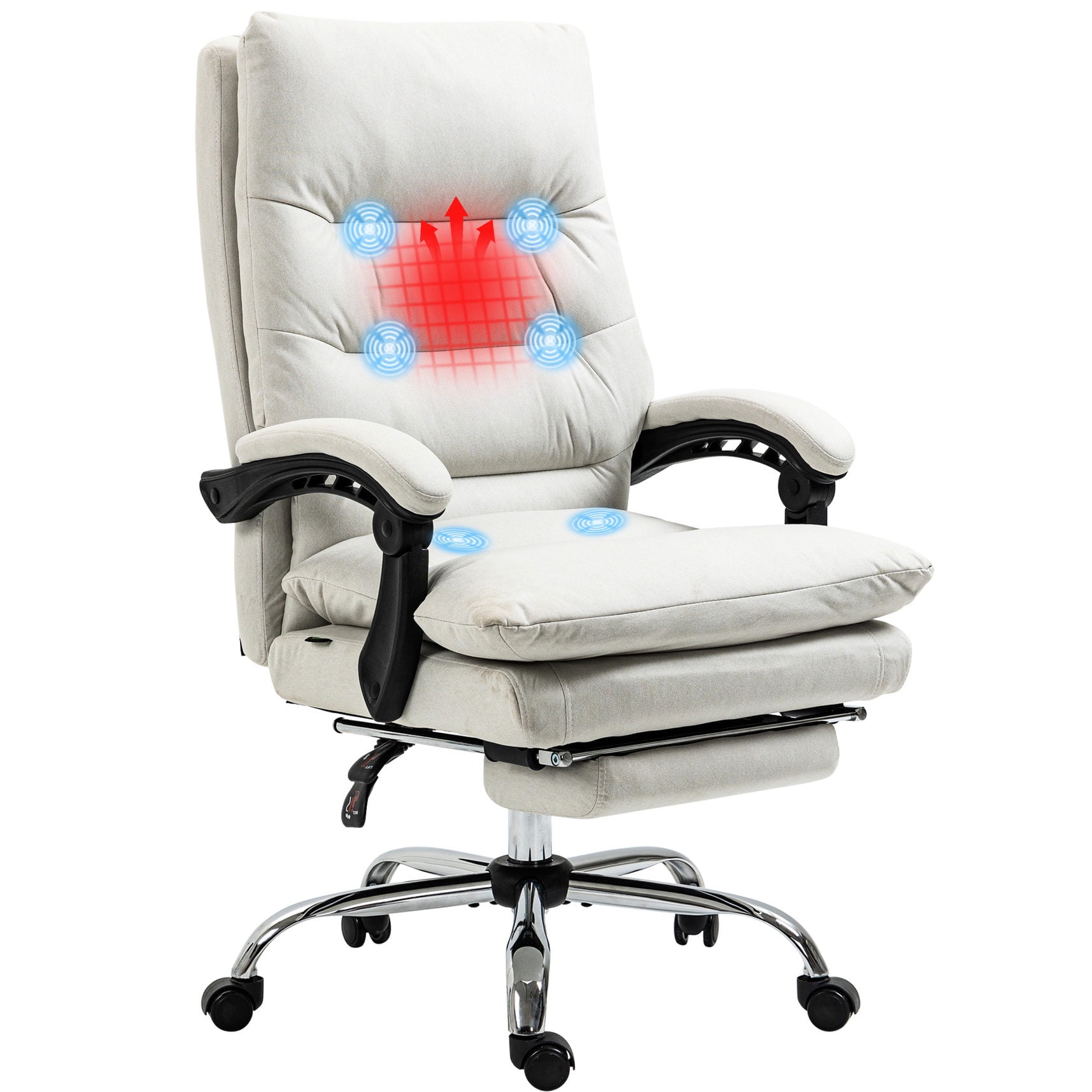 Polyester Office Chair with Remote - controlled Heat and Massage ...