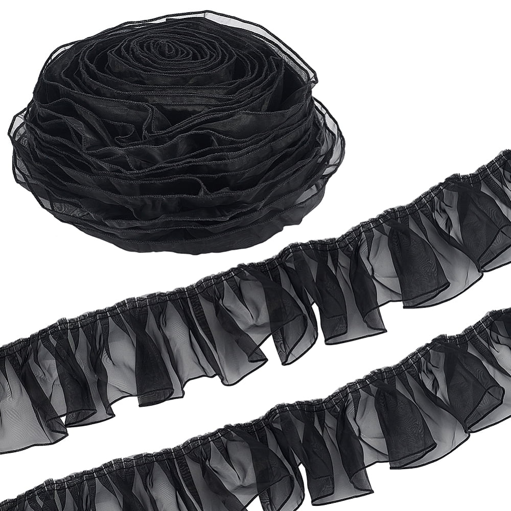 Polyester Pleated Lace Ribbon Wave Edge Lace Trim Clothes Accessories ...