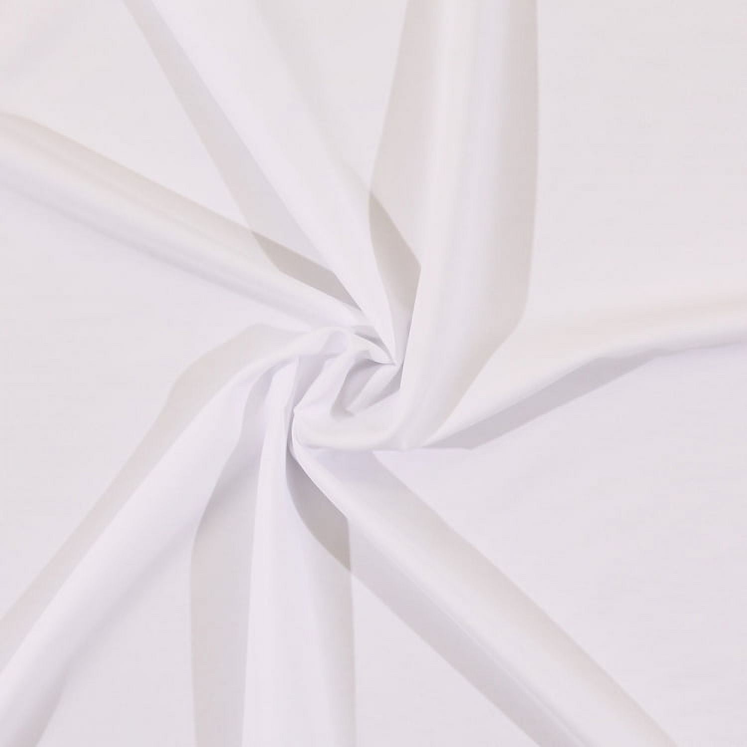 Polyester Pongee Lining Fabric by the Yard - White (2560-white ...