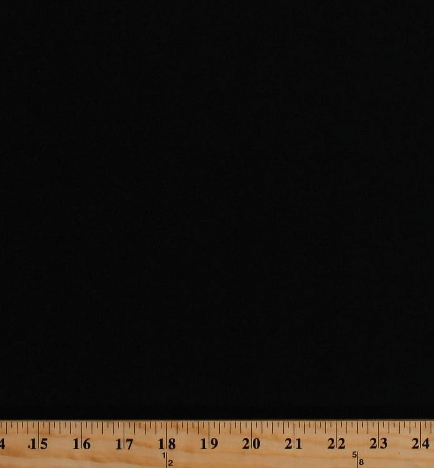 Polyester Ponte' Double Knit Easy Care Black Stretch Fabric By the Yard ...