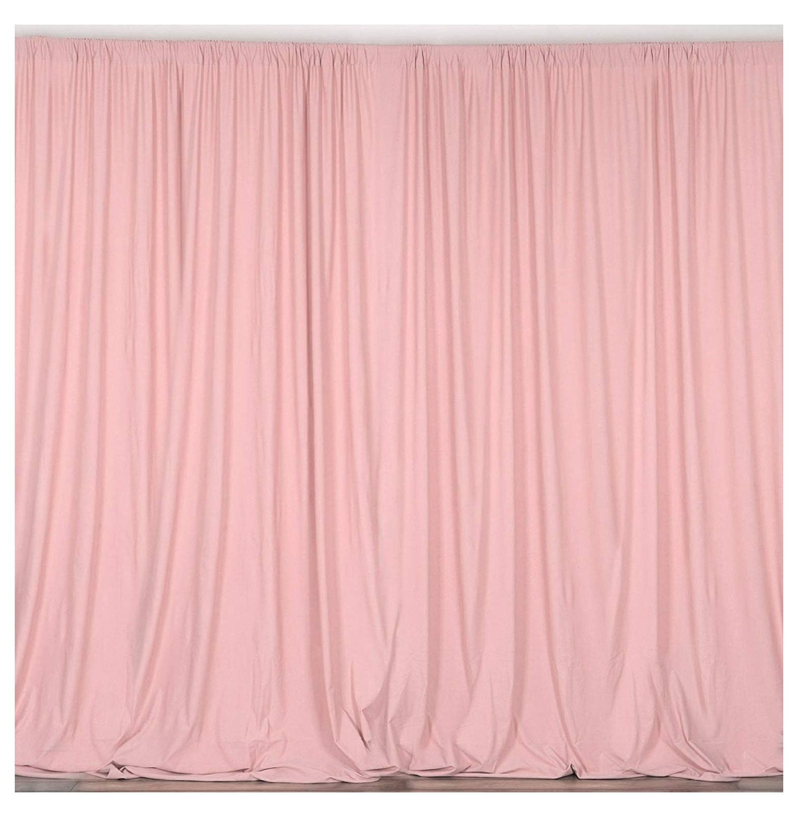 Polyester Poplin Backdrop Drape Curtain Panel with 4" Rod Pocket (Blush ...