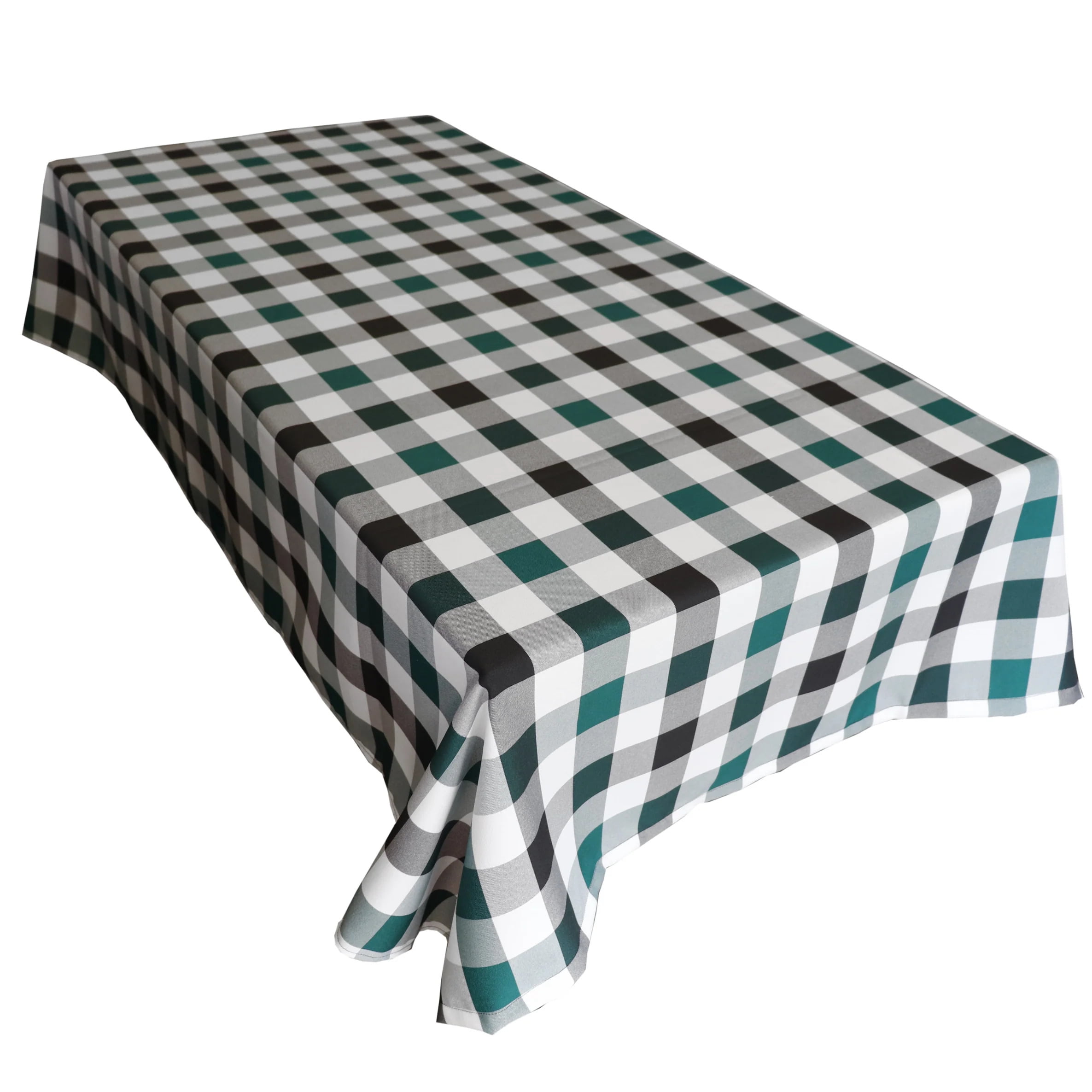 Polyester Poplin Gaberdine Durable Tablecloth Buffalo Checkered Plaid ...