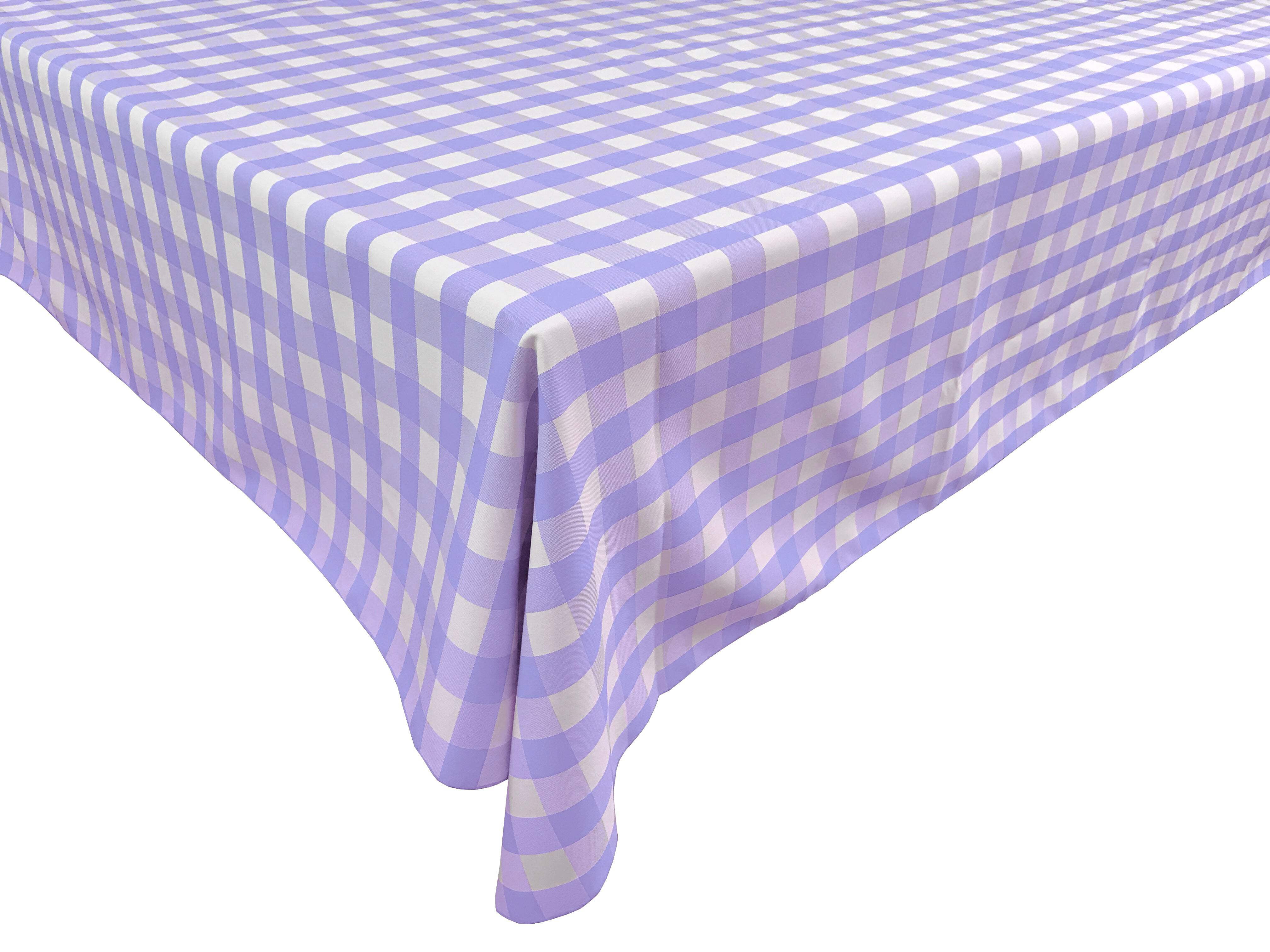 Polyester Poplin Gaberdine Durable Tablecloth Gingham Checkered Plaid ...